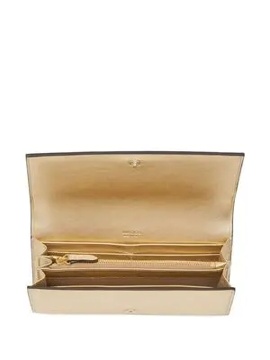 JIMMY CHOO Martina Metallic-effect Wallet