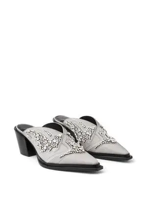 JIMMY CHOO Cece 60mm Glitter Mules