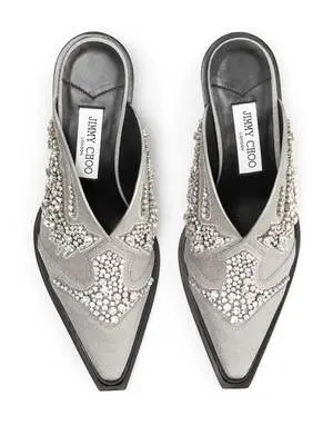 JIMMY CHOO Cece 60mm Glitter Mules