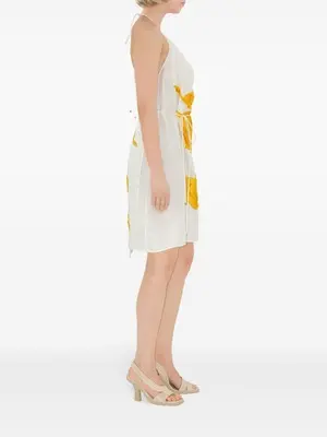 Burberry Equestrian Knight Silk-blend Mini Dress