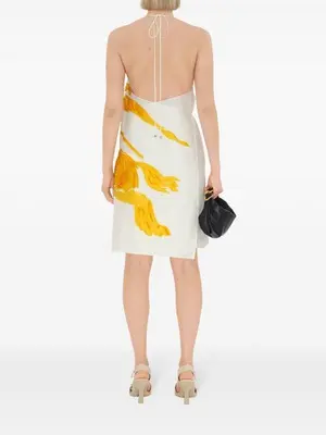 Burberry Equestrian Knight Silk-blend Mini Dress