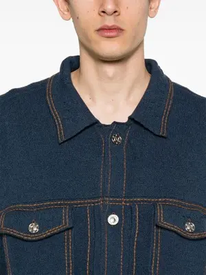 BARRIE Oversized Denim Jacket - Blue