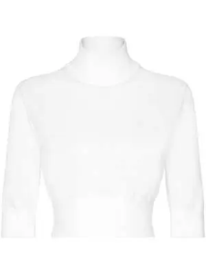 Dolce & Gabbana Cropped Turtleneck Sweater