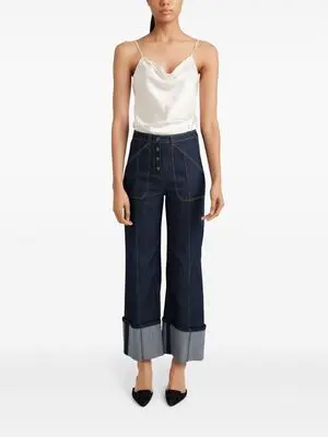 Cinq À Sept Benji High-rise Flared Jeans - Blue