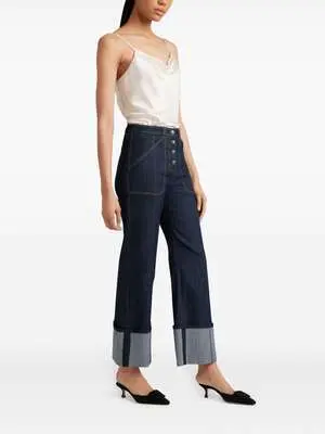 Cinq À Sept Benji High-rise Flared Jeans - Blue