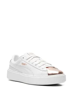 PUMA Basket Flatform Leather Sneakers