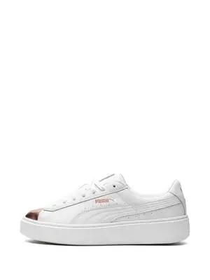 PUMA Basket Flatform Leather Sneakers