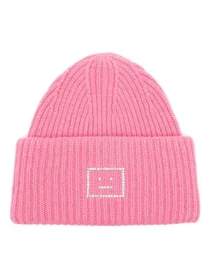 Acne Studios Face-appliqué Beanie