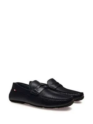 Bally Palsy Grained-leather Loafers