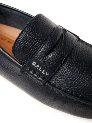 Bally Palsy Grained-leather Loafers