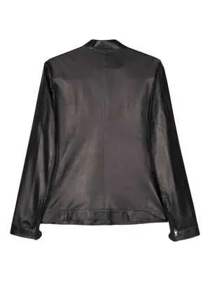 SALVATORE SANTORO Zip-up Leather Jacket - Blue