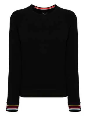 Paul Smith Striped-cuff Cotton Sweatshirt