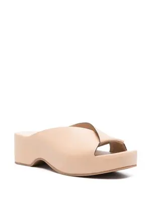 DEL CARLO Horus 11729 55mm Leather Sandals - Neutrals