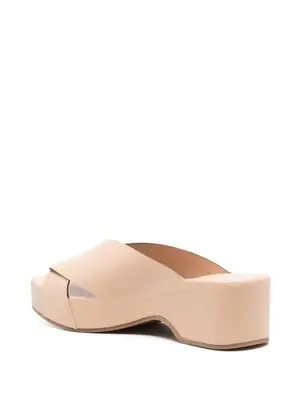 DEL CARLO Horus 11729 55mm Leather Sandals - Neutrals