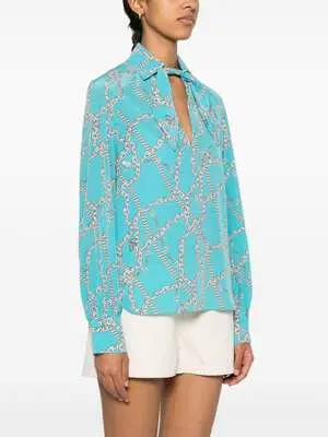 Zadig&Voltaire Tuile Logo-print Silk Blouse