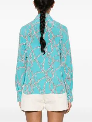 Zadig&Voltaire Tuile Logo-print Silk Blouse