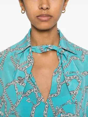 Zadig&Voltaire Tuile Logo-print Silk Blouse