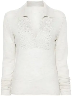 Zadig&Voltaire Sally Rhinestone-embellished Cashmere Jumper
