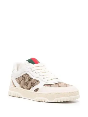 Gucci Re-web Panelled Sneakers - White
