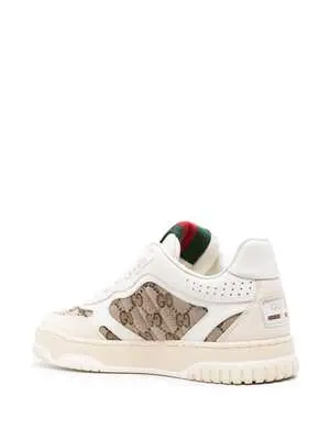 Gucci Re-web Panelled Sneakers - White