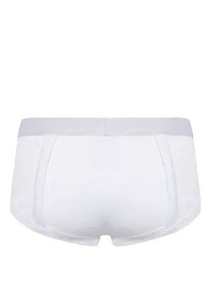 Natasha Zinko Logo-waistband Stretch-cotton Briefs