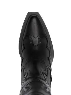 GANNI Panelled Calf-length Boots - Black