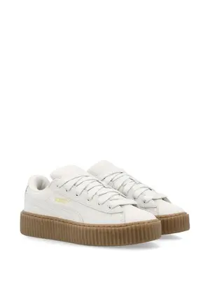 FENTY BEAUTY Creeper Phatty Leather Sneakers - White