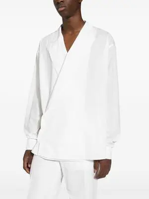 Dolce & Gabbana Cotton Wrap Shirt