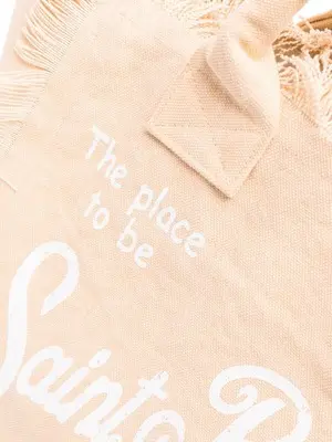 MC2 SAINT BARTH Cotton Beach Bag - Neutrals