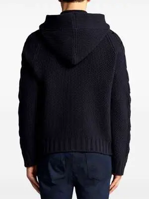 Etro Cable-knit Zip-up Hoodie