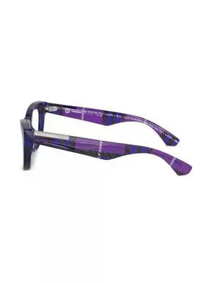 Burberry Check-pattern Cat-eye Glasses