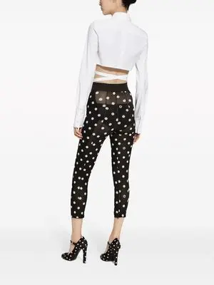 Dolce & Gabbana Criss-cross Cropped Shirt