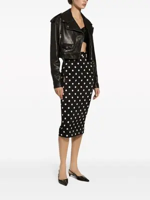 Dolce & Gabbana Cropped Biker Jacket