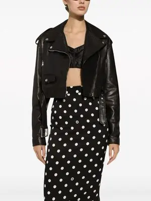 Dolce & Gabbana Cropped Biker Jacket