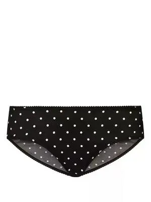Dolce & Gabbana Polka-dot Silk-blend Briefs