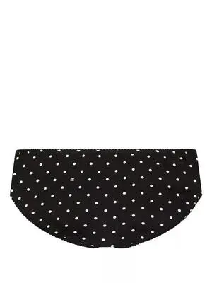 Dolce & Gabbana Polka-dot Silk-blend Briefs