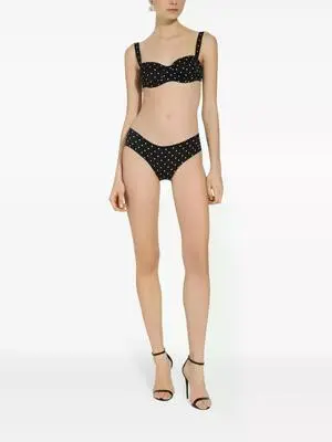 Dolce & Gabbana Polka-dot Silk-blend Briefs