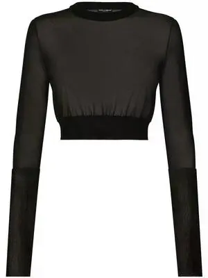 Dolce & Gabbana Semi-sheer Cropped Top