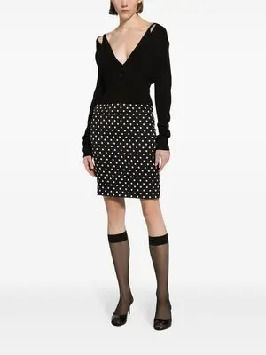 Dolce & Gabbana Ribbed-knit Cropped Tank Top