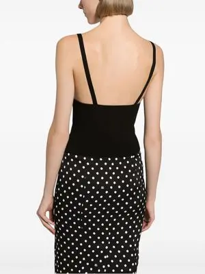 Dolce & Gabbana Ribbed-knit Cropped Tank Top