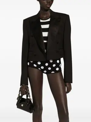 Dolce & Gabbana Polka-dot High-waisted Shorts