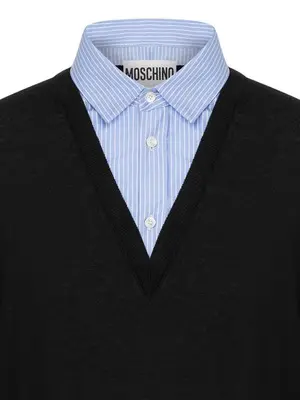 Moschino Print Layered Jumper