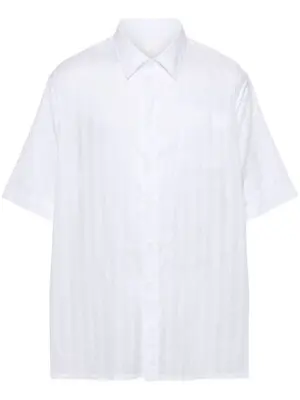 Givenchy Logo-embroidered Cotton Shirt - White