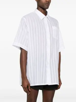 Givenchy Logo-embroidered Cotton Shirt - White