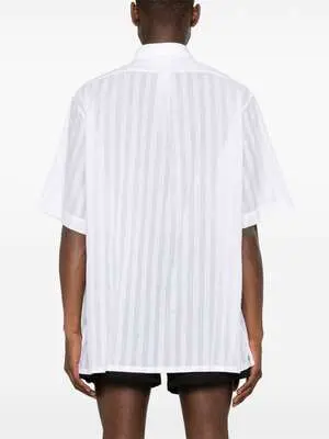 Givenchy Logo-embroidered Cotton Shirt - White
