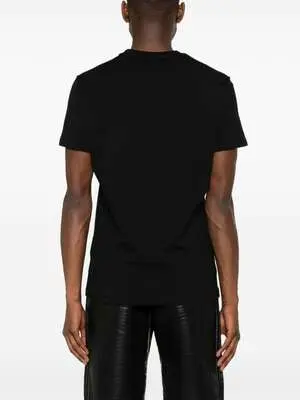 Balmain Logo-appliqué Cotton T-shirt - Black