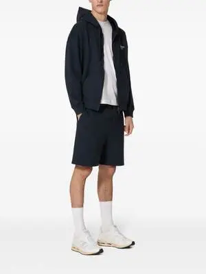 Valentino Garavani Zip-up Hoodie With Logo Print - Blue