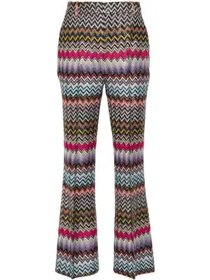 Missoni Capri Bootcut Tailored Trousers - Pink