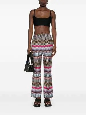 Missoni Capri Bootcut Tailored Trousers - Pink