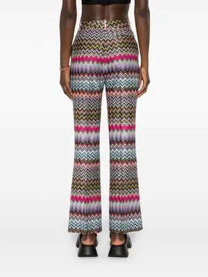 Missoni Capri Bootcut Tailored Trousers - Pink